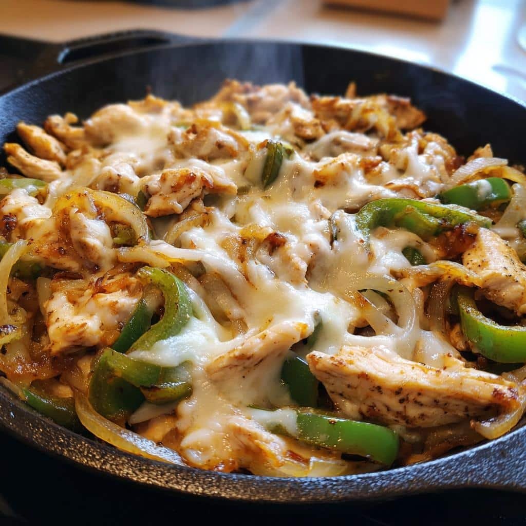 30-Minute Chicken Cheesesteak Skillet Recipe for Busy Nights