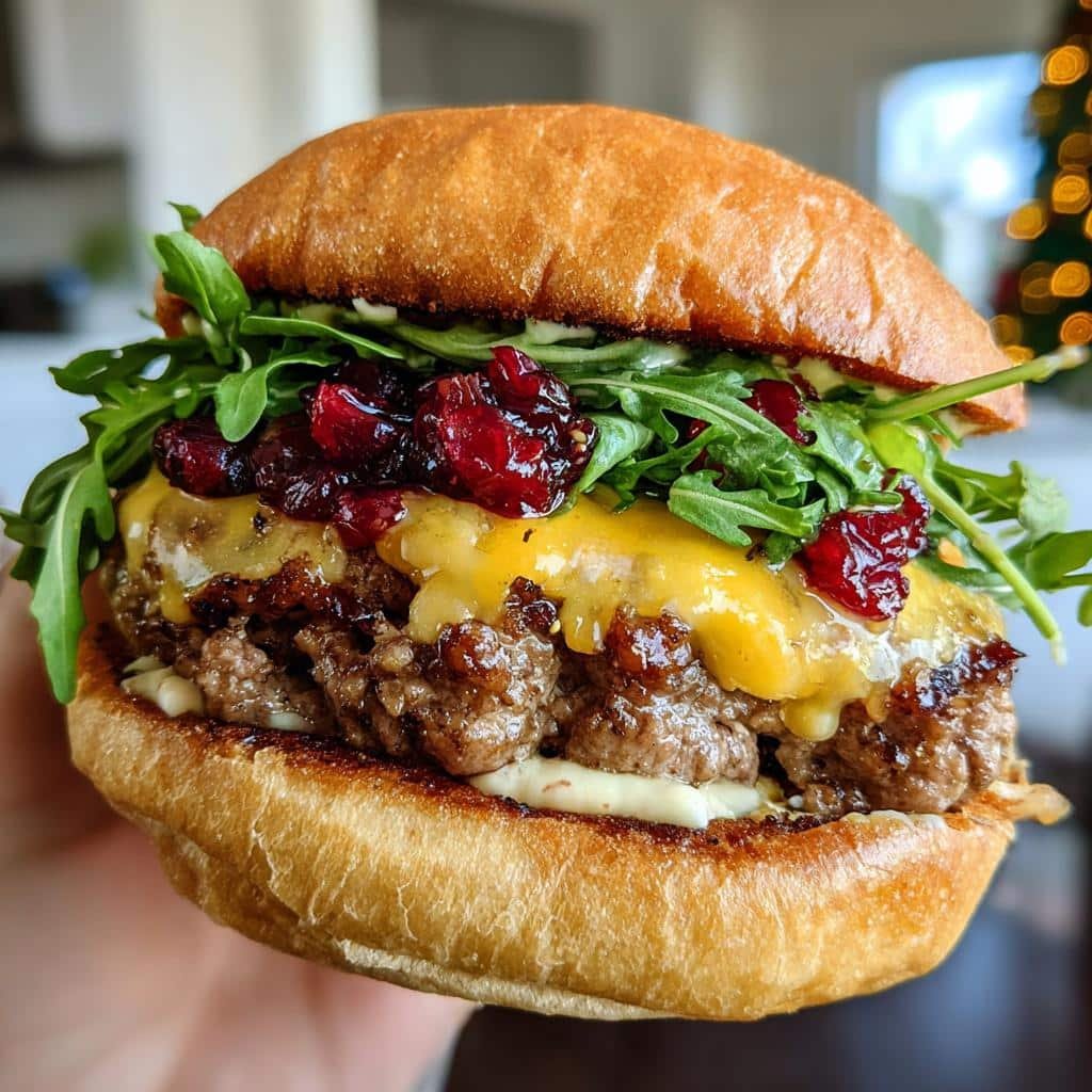 20-Minute Christmas Burger with Irresistible Festive Flavors