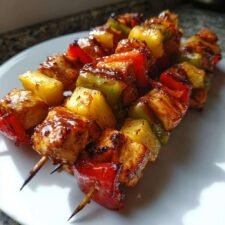 30-Min Irresistible Pineapple Chicken Kabobs - Sweet & Juicy!