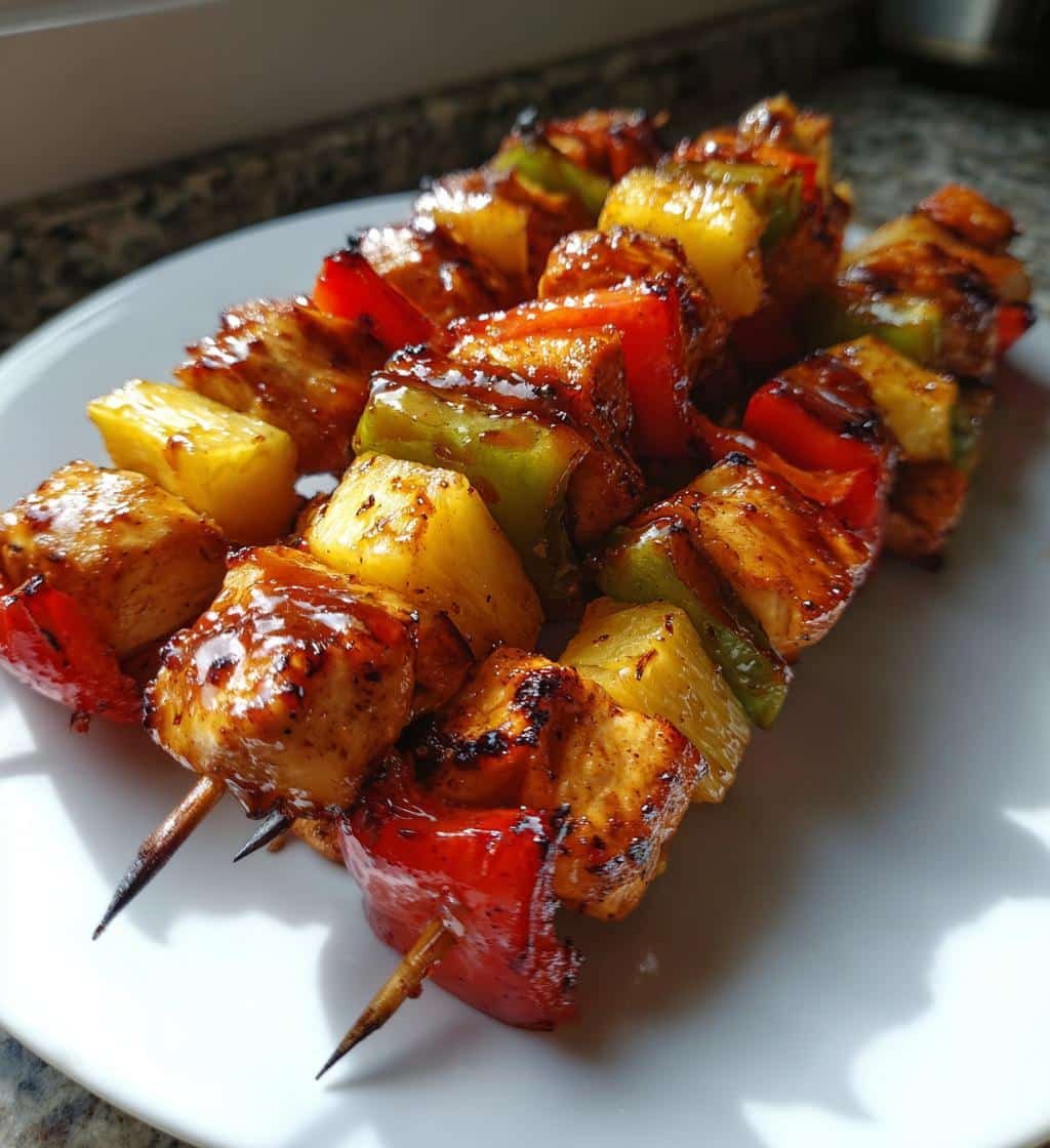 30-Min Irresistible Pineapple Chicken Kabobs - Sweet & Juicy!