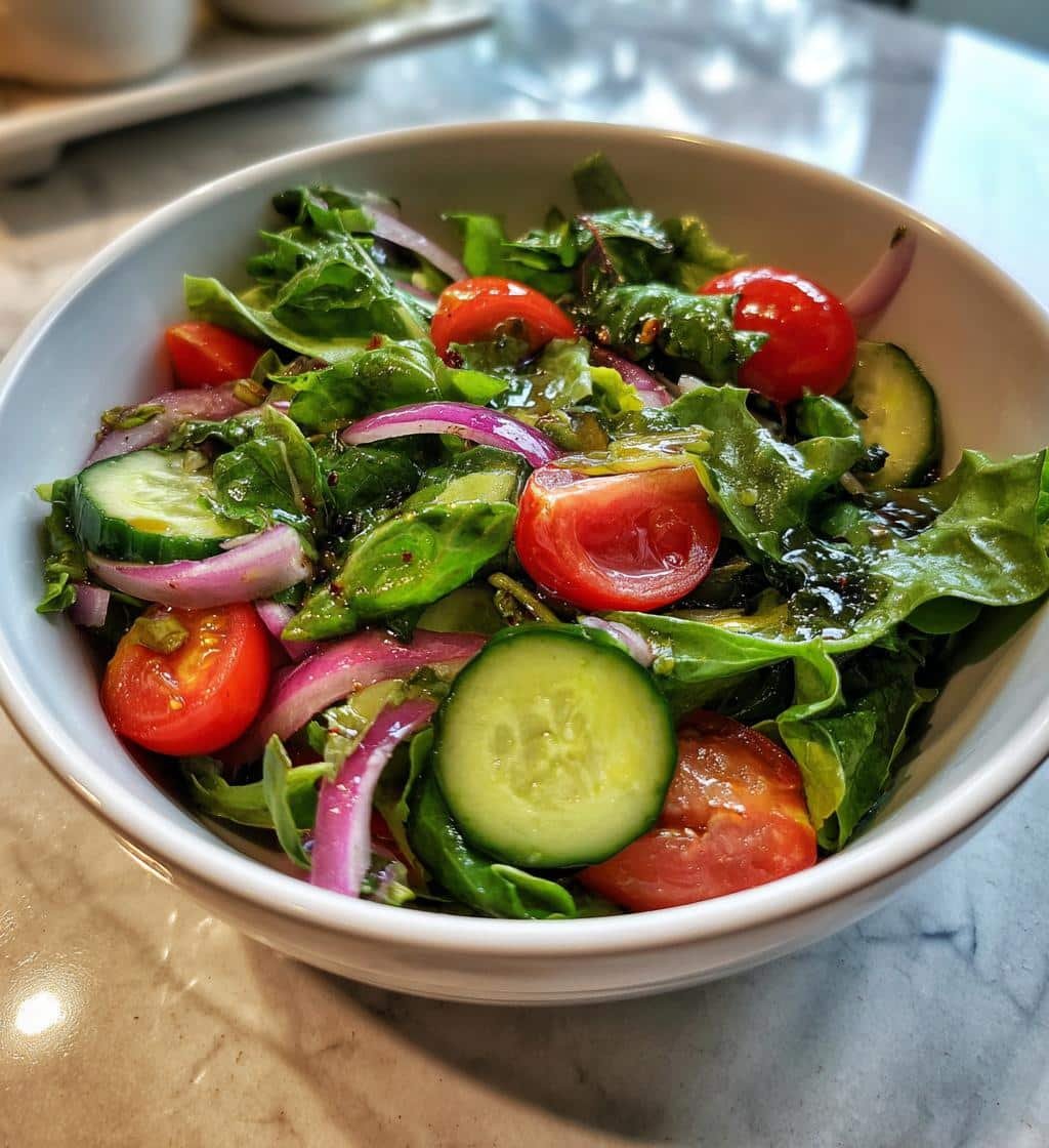 10-Minute Simple Spring Mix Salad with Balsamic Honey Dressing Bliss