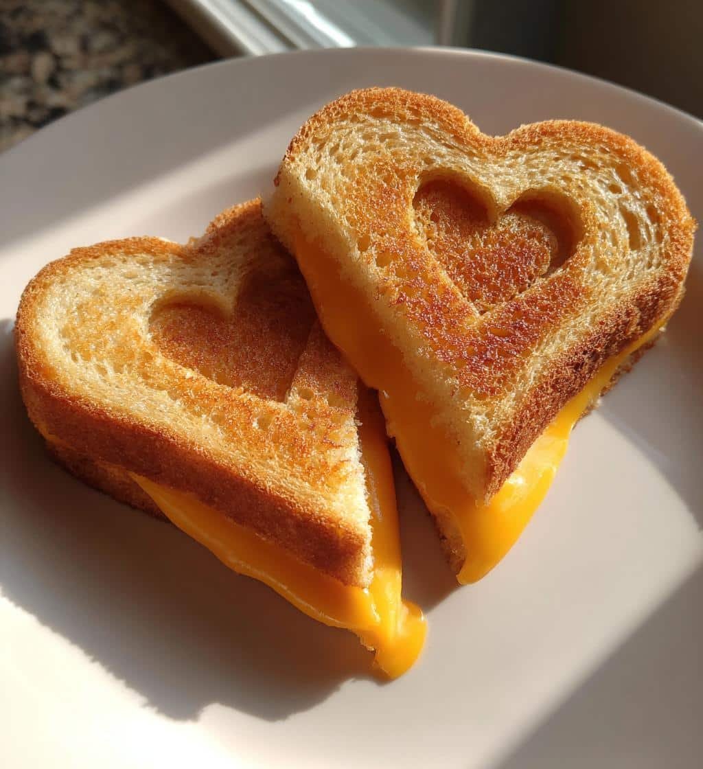 Irresistibly Cute 15-Minute Heart Shaped Grilled Cheese Dippers Recipe